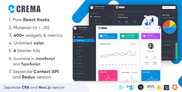 Szablony stron www - Szablony administracyjne - Crema - React Admin ... Szablony stron www - Szablony administracyjne - Crema - React Admin ...